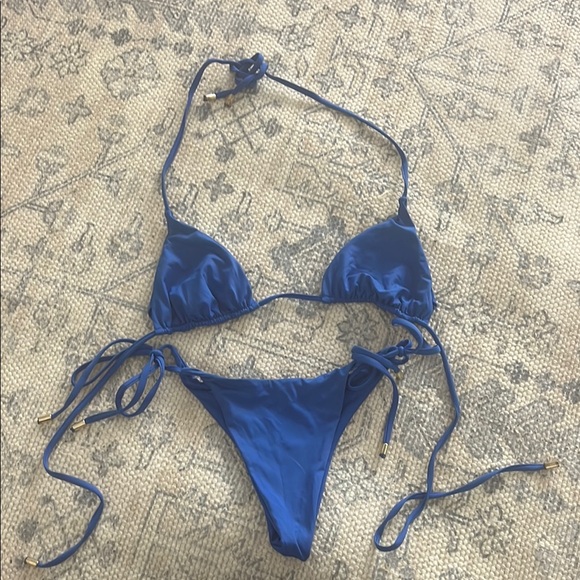 Monday Swimwear | Swim | Cobalt Triangle Bikini Set | Poshmark